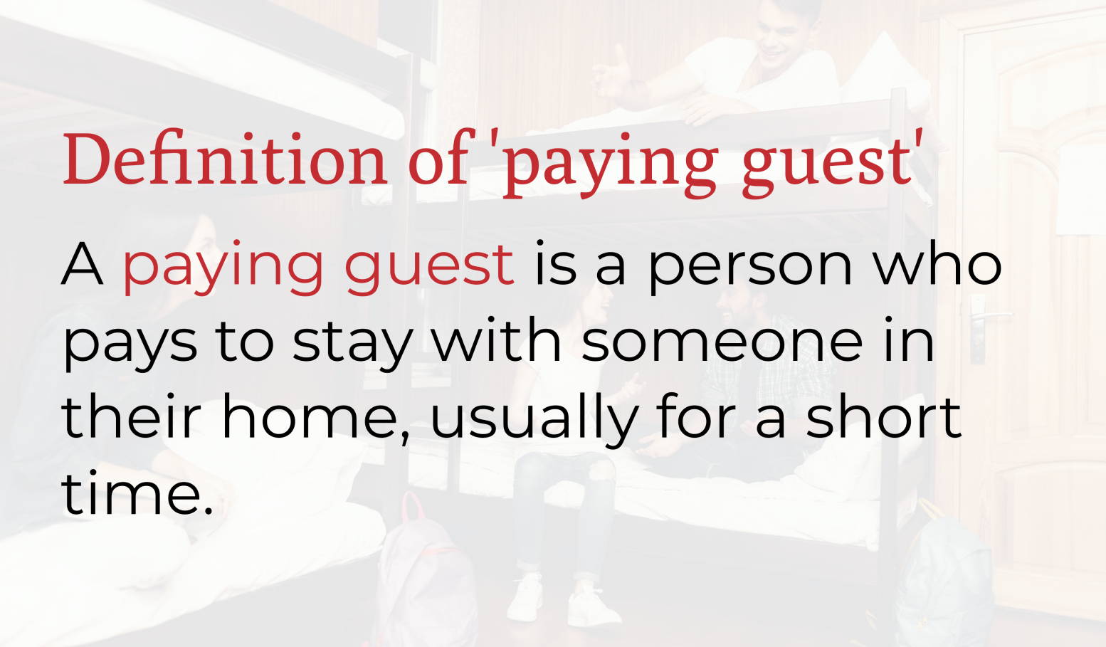Meaning of Paying Guest Accommodation | RentOk Blogs